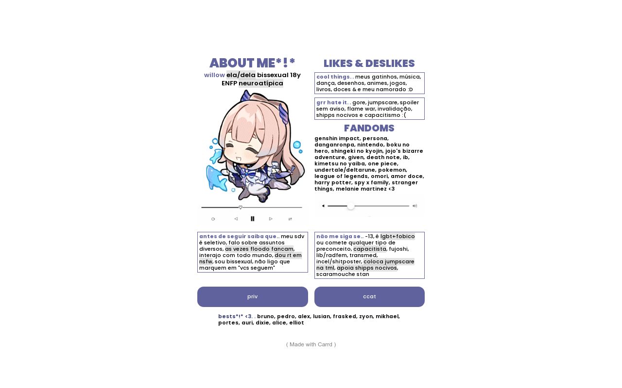 willow's carrd